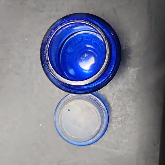 vick's | Accents | Vintage Vicks Cobalt Blue Apothecary Jar | Poshmark